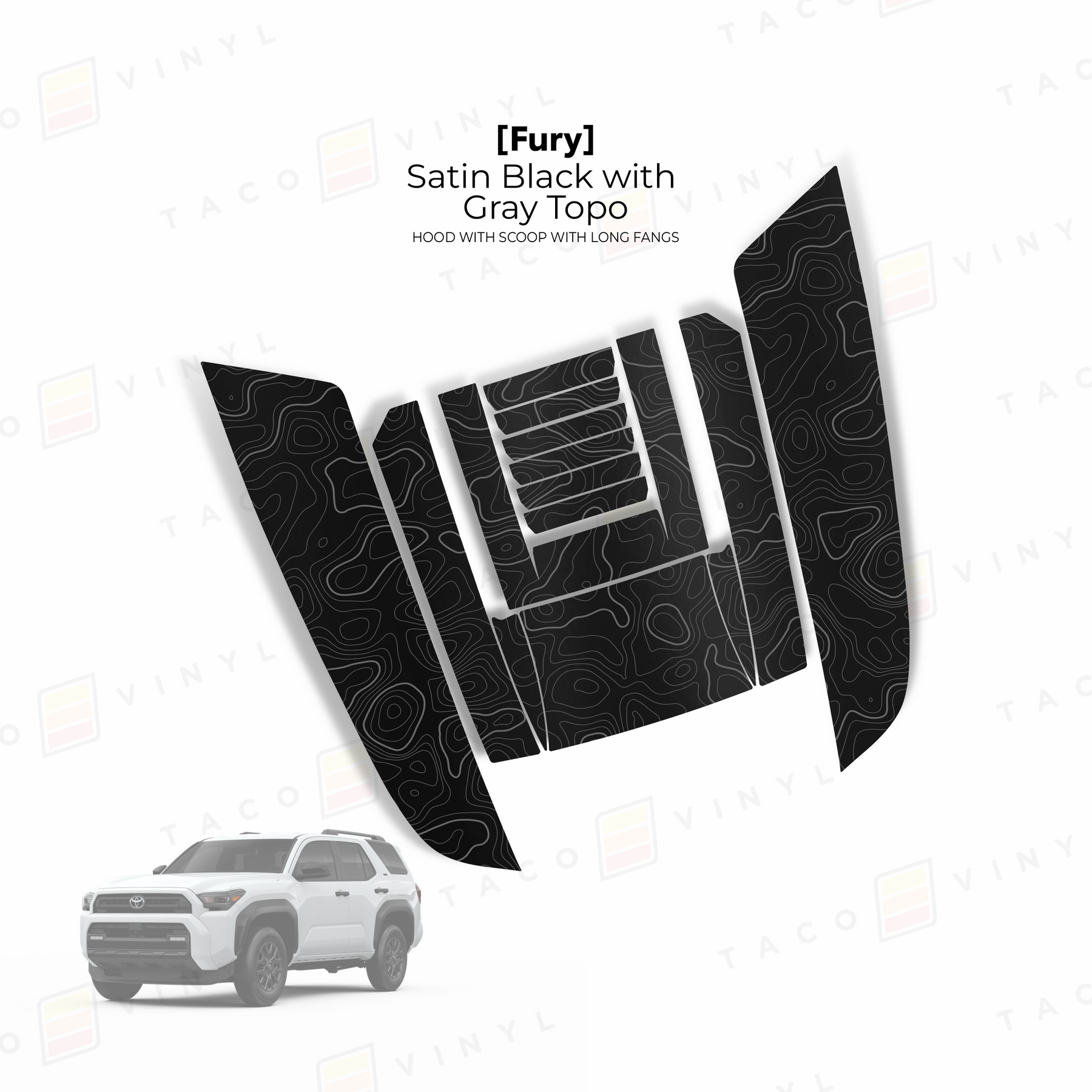2025+ 4Runner Fury Hood Scoop Stamp (W/ Long Fangs) – Venture Tread