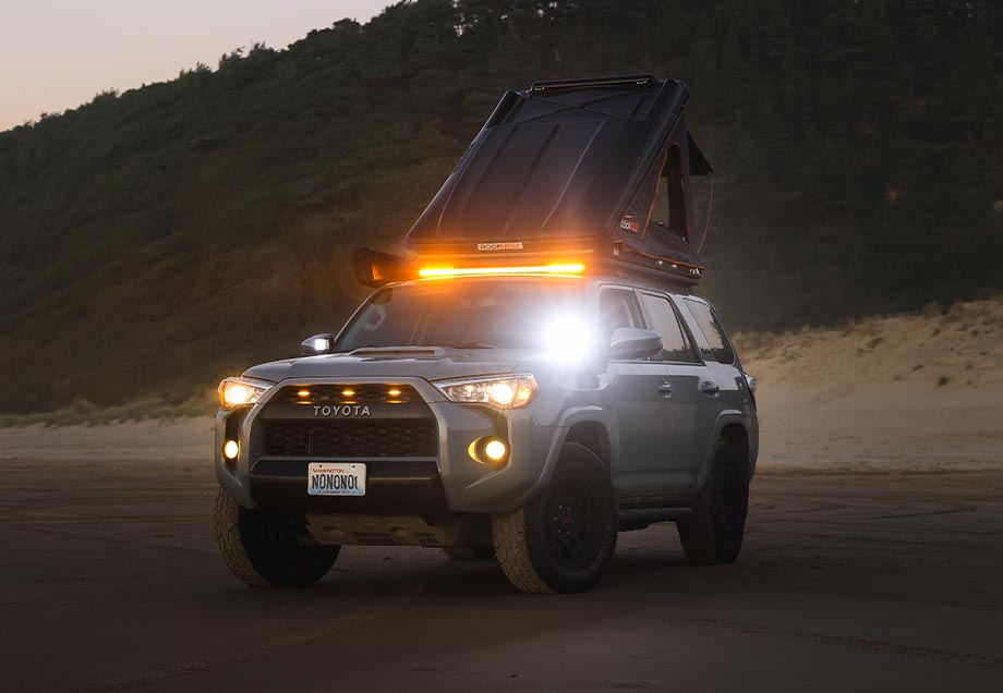 Low Profile LED Ditch Light Brackets Kit For 2010-2024 Toyota 4Runner ...