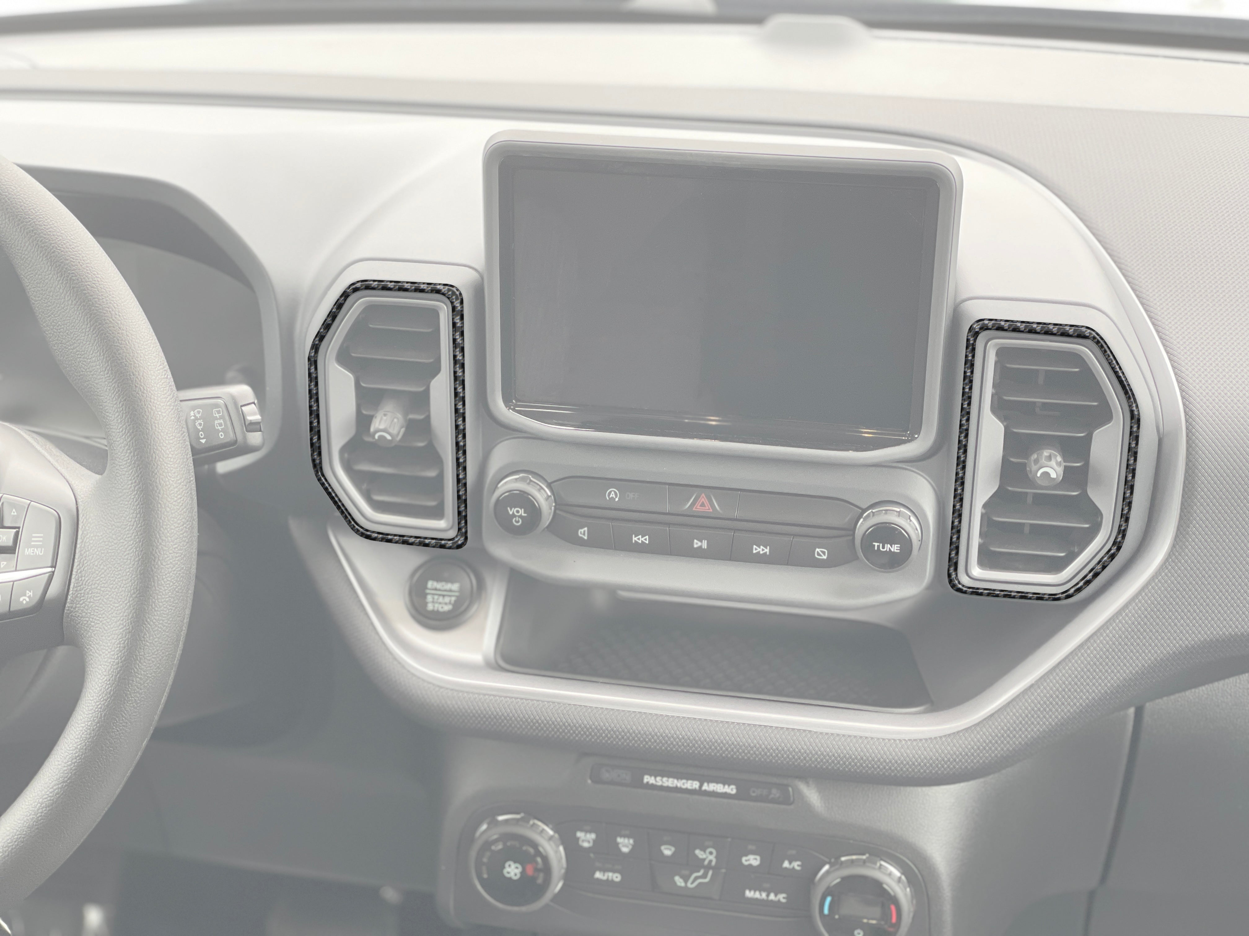 A/C Vent Surround Accent Overlays Fits 2021-2024 Ford Bronco Sport ...