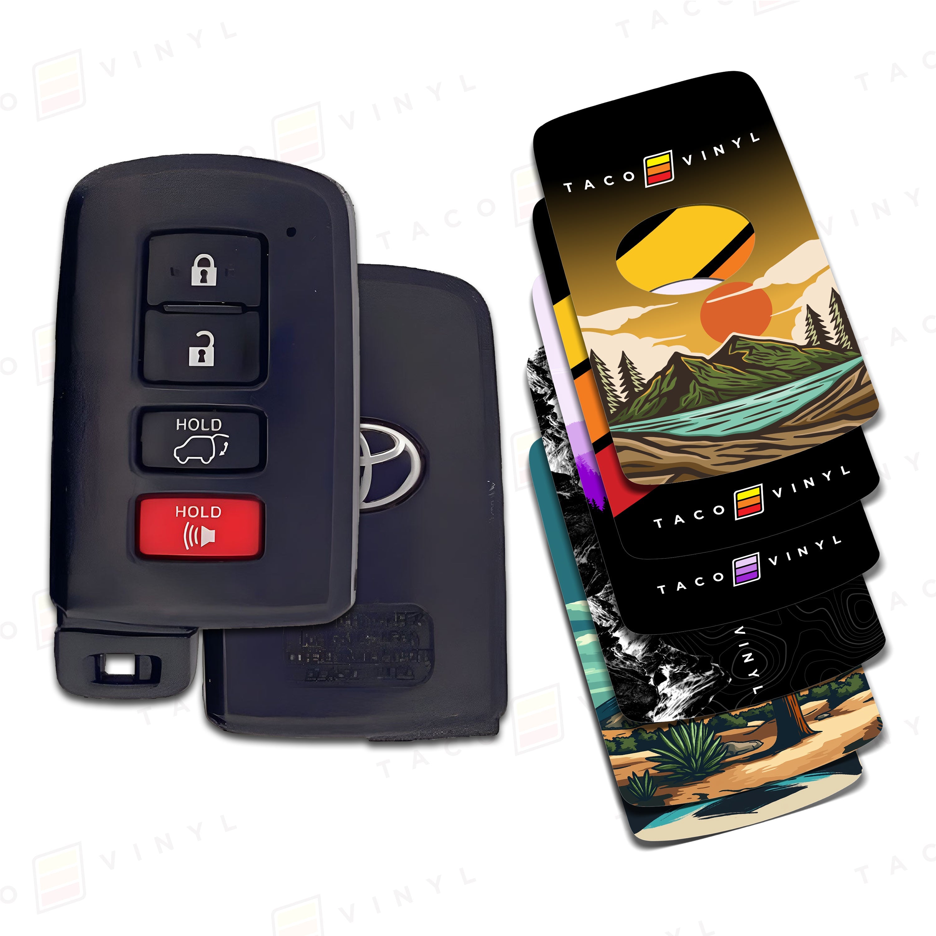 Toyota Key Fob Decals (HYQ14FBB) – Venture Tread