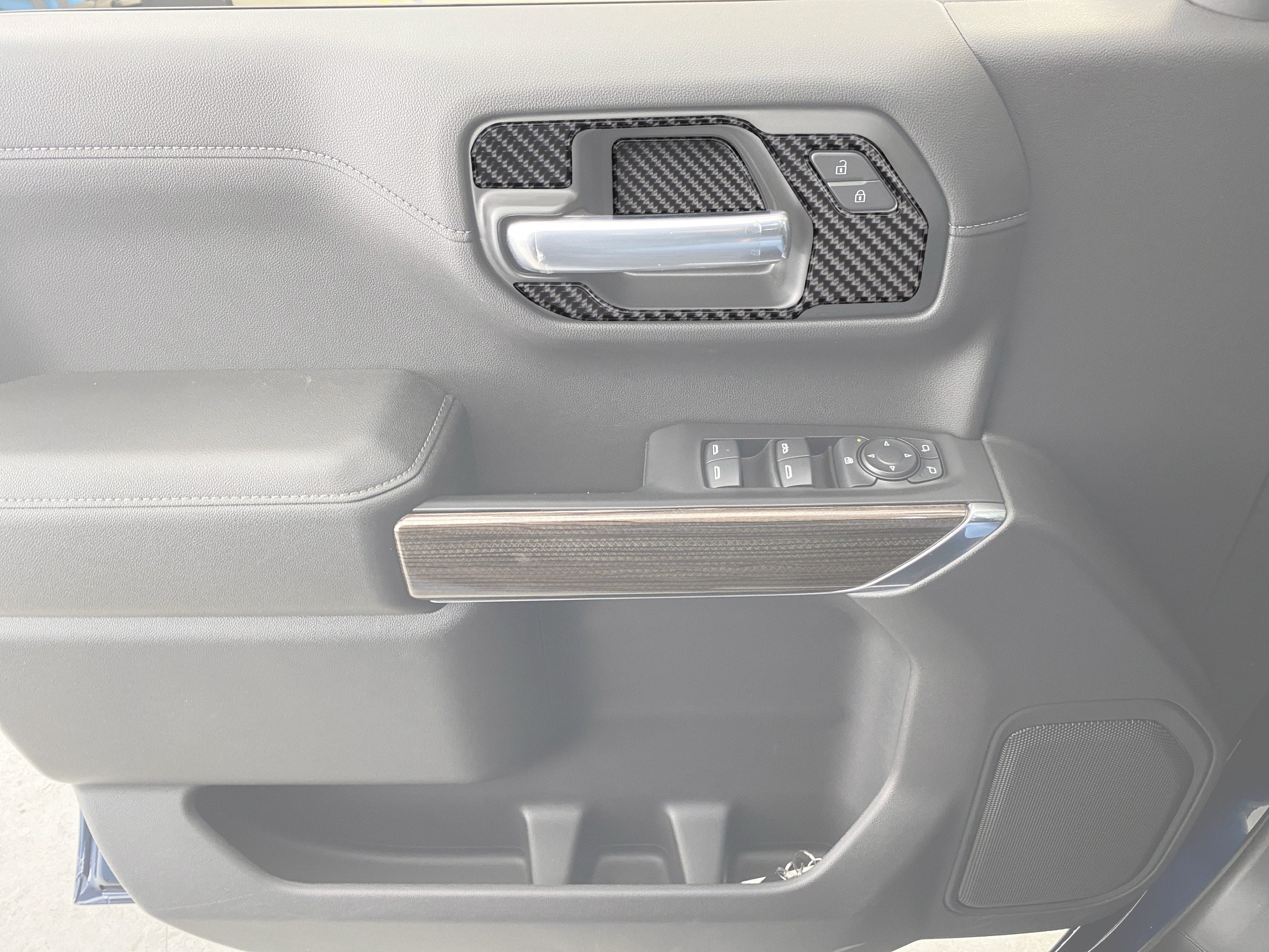 Door Handle Surround Accent Overlays Fits 2019-2021 Chevrolet Silverad ...