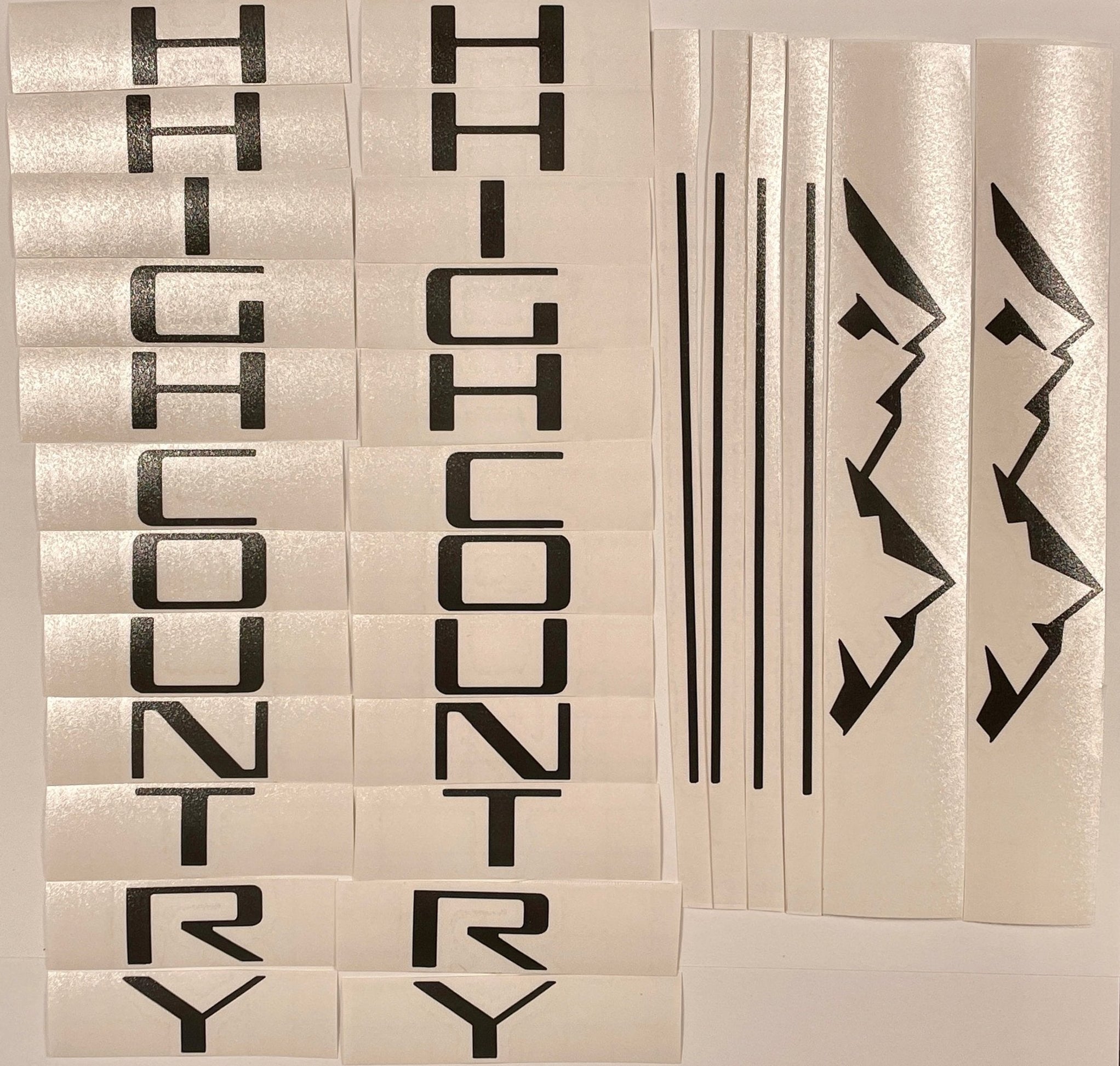 Premium Cast Vinyl Decal Letters for 2021-2024 Tahoe High Country Fend ...